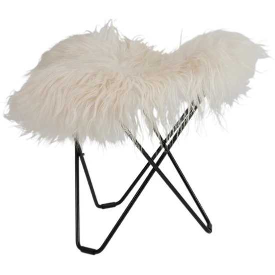 Flying Goose Iceland Stool, Wild White/Black merkiltä Cuero | Rum21.fi